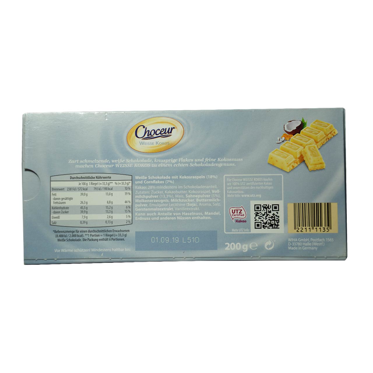 شکلات نارگیلی شوکور - choceur