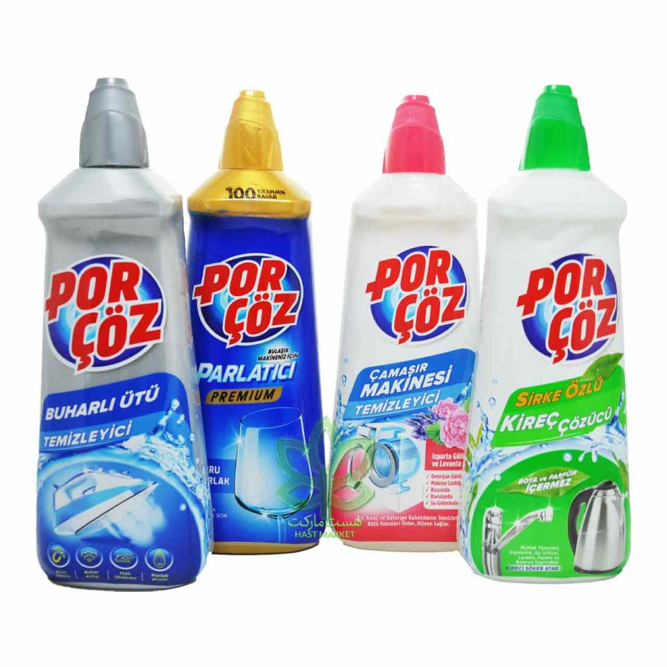 مایع رسوب زدا ( ضد آهک ) با سرکه شیرآلات و کتری برقی 500 میل پورچوز - porcoz