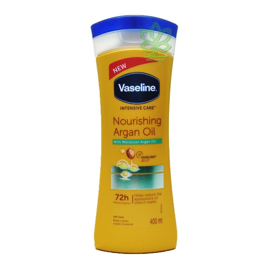 لوسیون بدن مغذی با روغن آرگان مراکشی 400 میل وازلین - vaseline